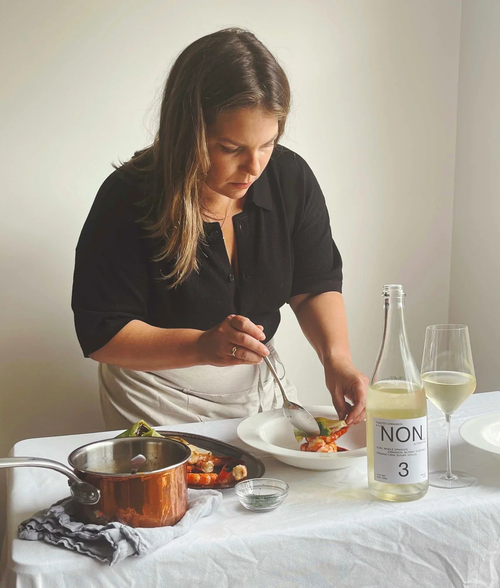Danielle Alvarez's Grilled Prawns & Leeks with Seaweed Butter – Cook ...